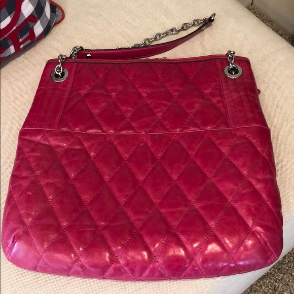 Coach | Bags | Coach Pink Quilted Leather Bag | Poshmark